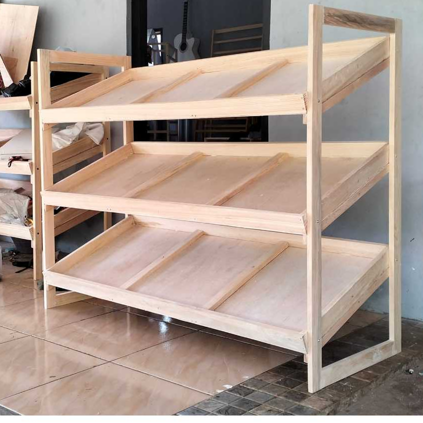 Jual Rak Sayuran/ Rak Buah /Rak Display Makanan/Rak Roti / Rak 3 Susun ...