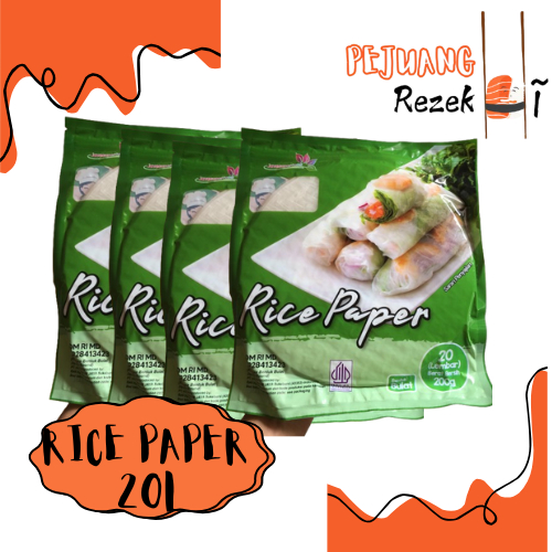 Jual RICE PAPPER BULAT RICE PAPPER KOTAK 20L Kulit Lumpia Vietnam Rice ...