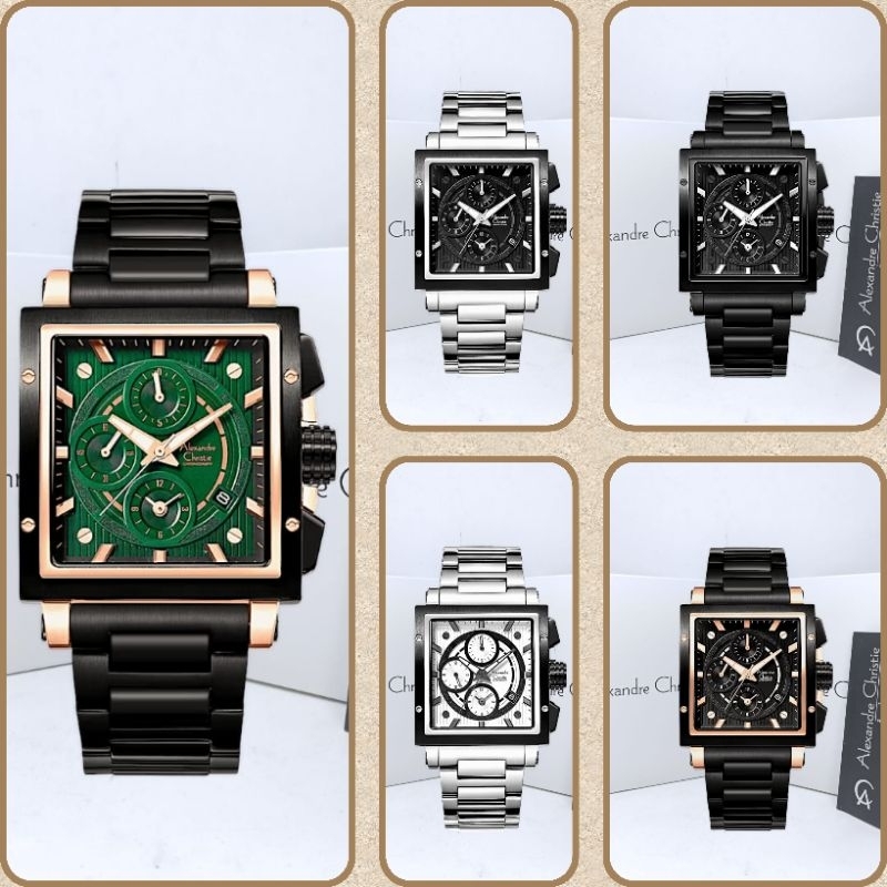 Jual Jam Tangan Pria Alexandre Christie 6182 GC AC6182 AC 6182 Tali ...