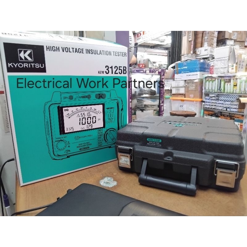 Jual Kyoritsu KEW 3125B High Voltage Insulation Tester Megger | Shopee ...