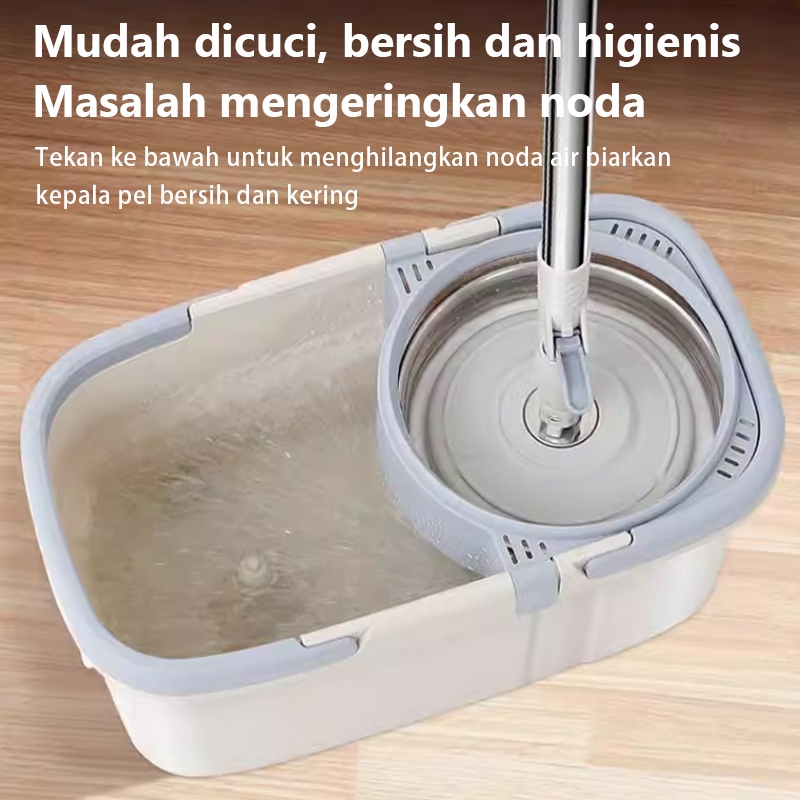 Jual XIENMIE Alat Pel Lantai Mop Dengan Rol Dengan Spin Mop Ultra Ember ...