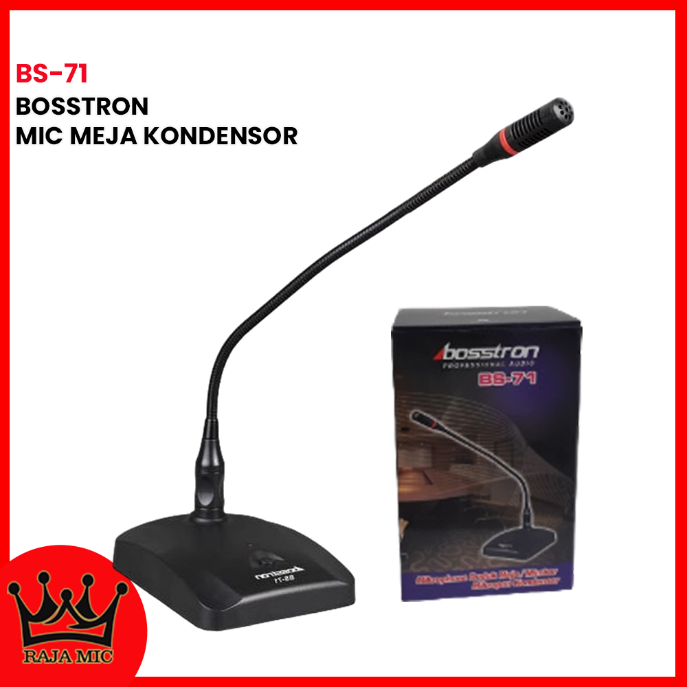 Jual Bosstron Mic Meja BS-71 Microphone Conference Mik Podium Mikropon ...