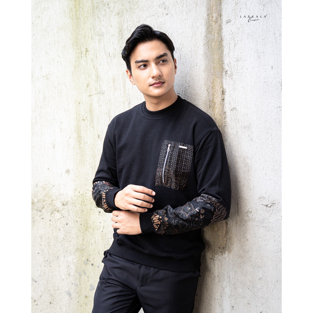 Jual HAILUK Rio Sweater Batik Premium Pria Lengan Panjang | Shopee ...