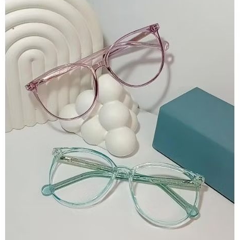 Jual SION - Frame Kacamata Bulat Korean Look / Kacamata Fashion ...
