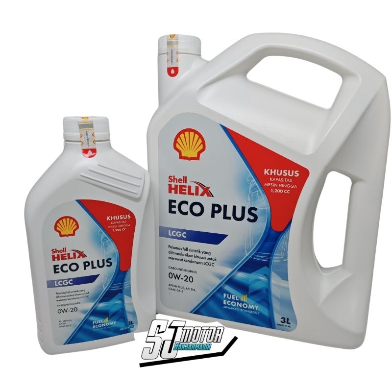 Jual Oli Shell Helix Eco Plus 0W-20 Full Sintetik Oli Mobil LCGC ...