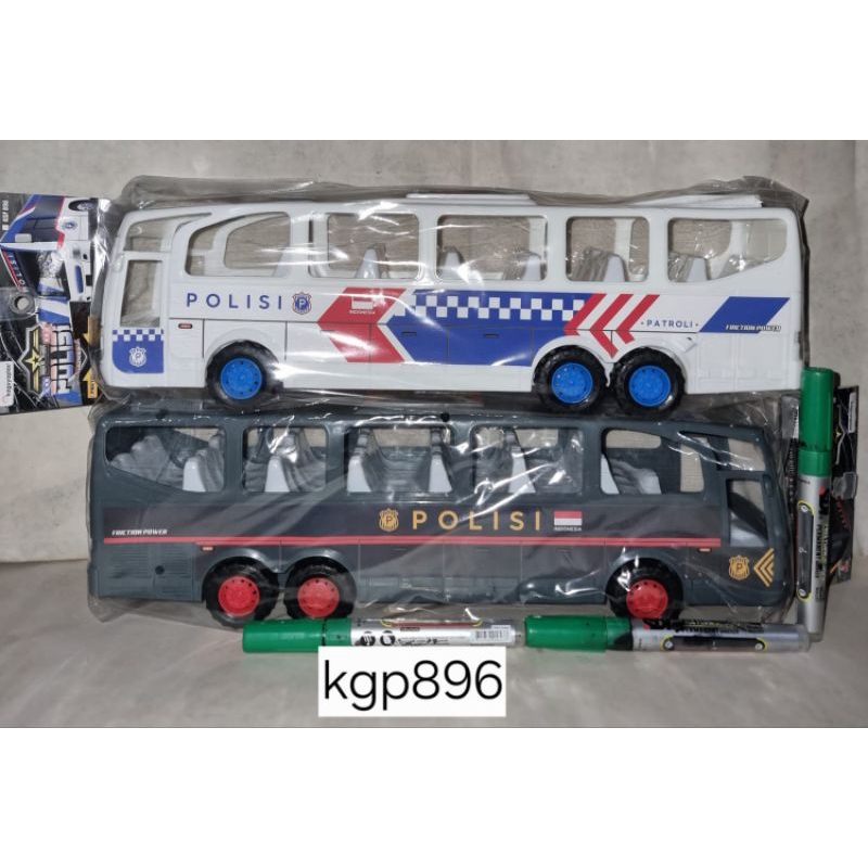 Jual MAINAN ANAK BUS RAJA BASURI//SI BUS CILIK//BUS POLISI | Shopee ...