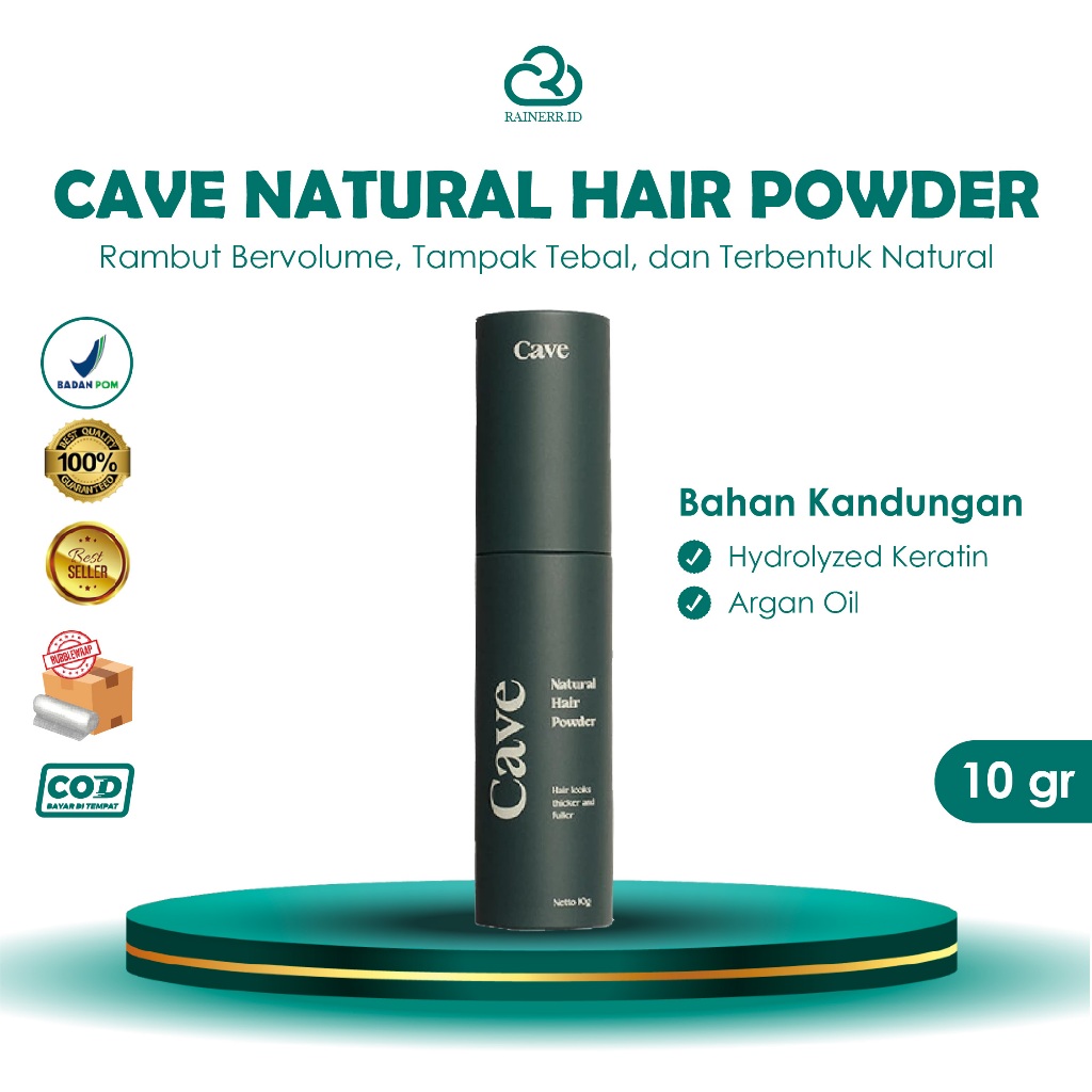 Jual Cave Natural Hair Powder 10 gr - Bedak Styling Rambut Pria Membuat ...