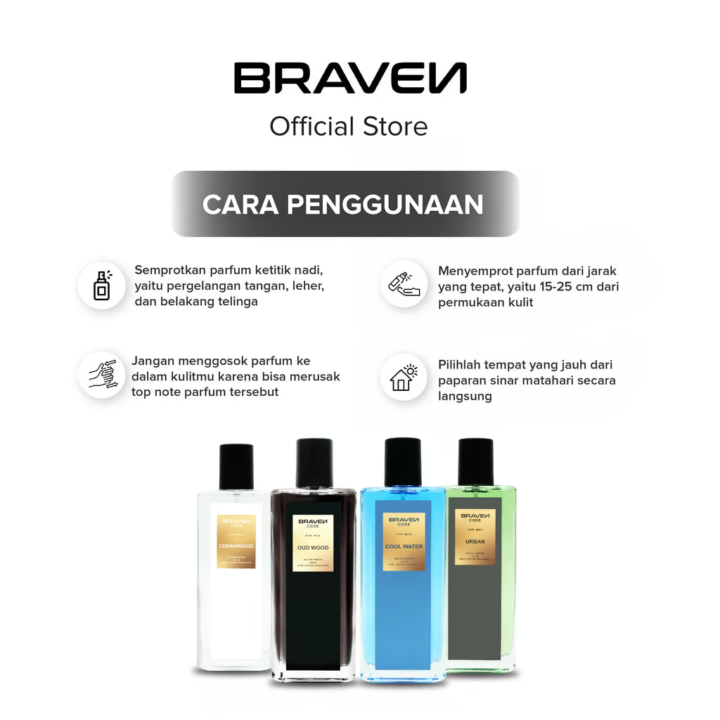 Jual OUD WOOD Braven Code Eau De Parfum 100 ml Long Lasting Fragrance ...