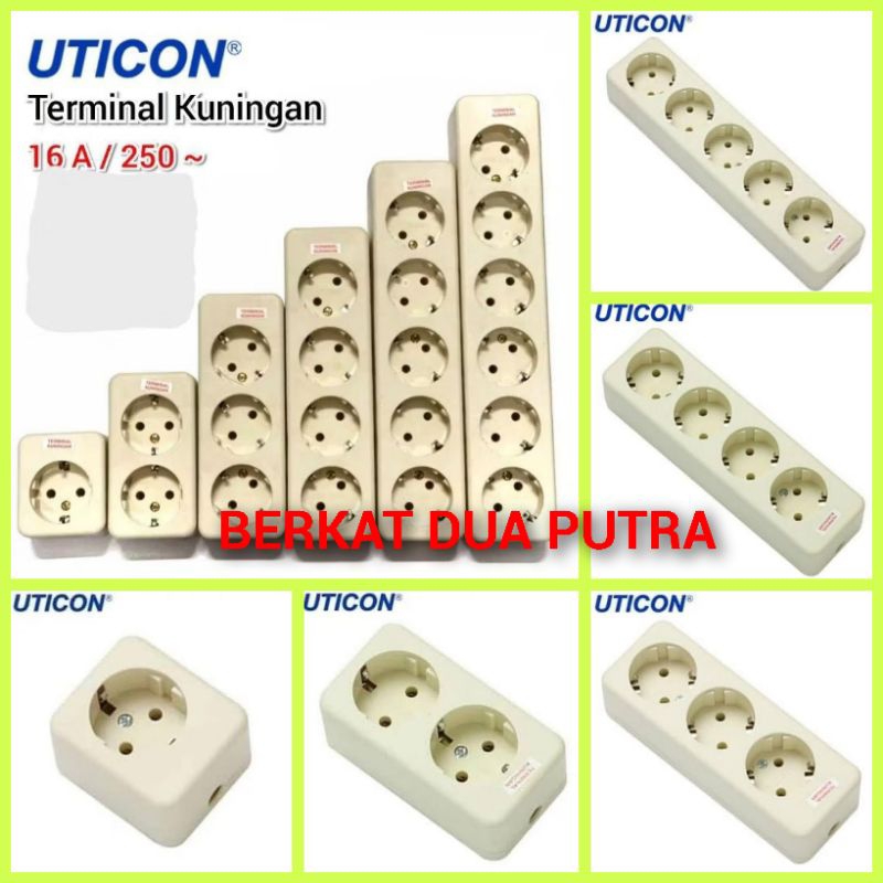 Jual Uticon Stop Kontak SNI 1/2/3/4 Lubang 118 128 138 148 Tanpa Kabel | Shopee Indonesia