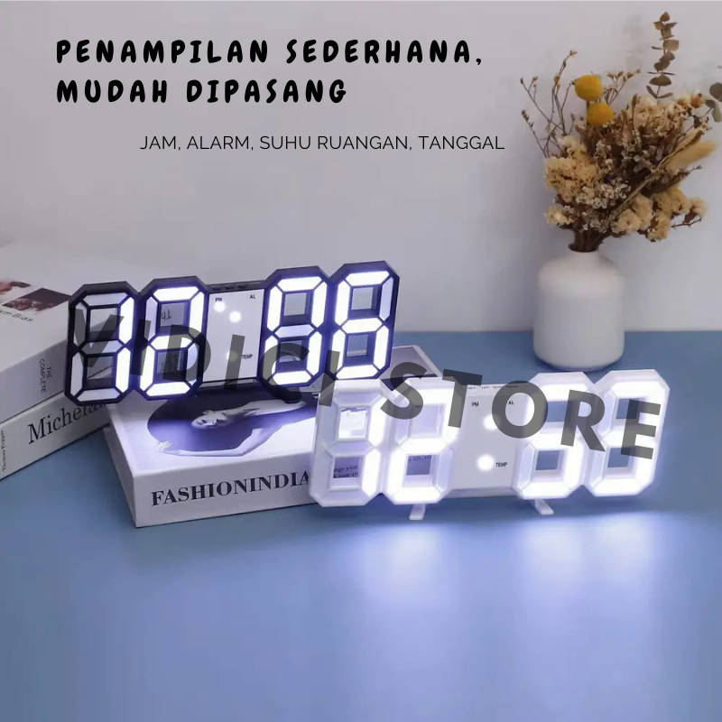 Jual Jam Dinding Digital LED 3D Gaya Modern Untuk Dekorasi Ruang Tamu ...