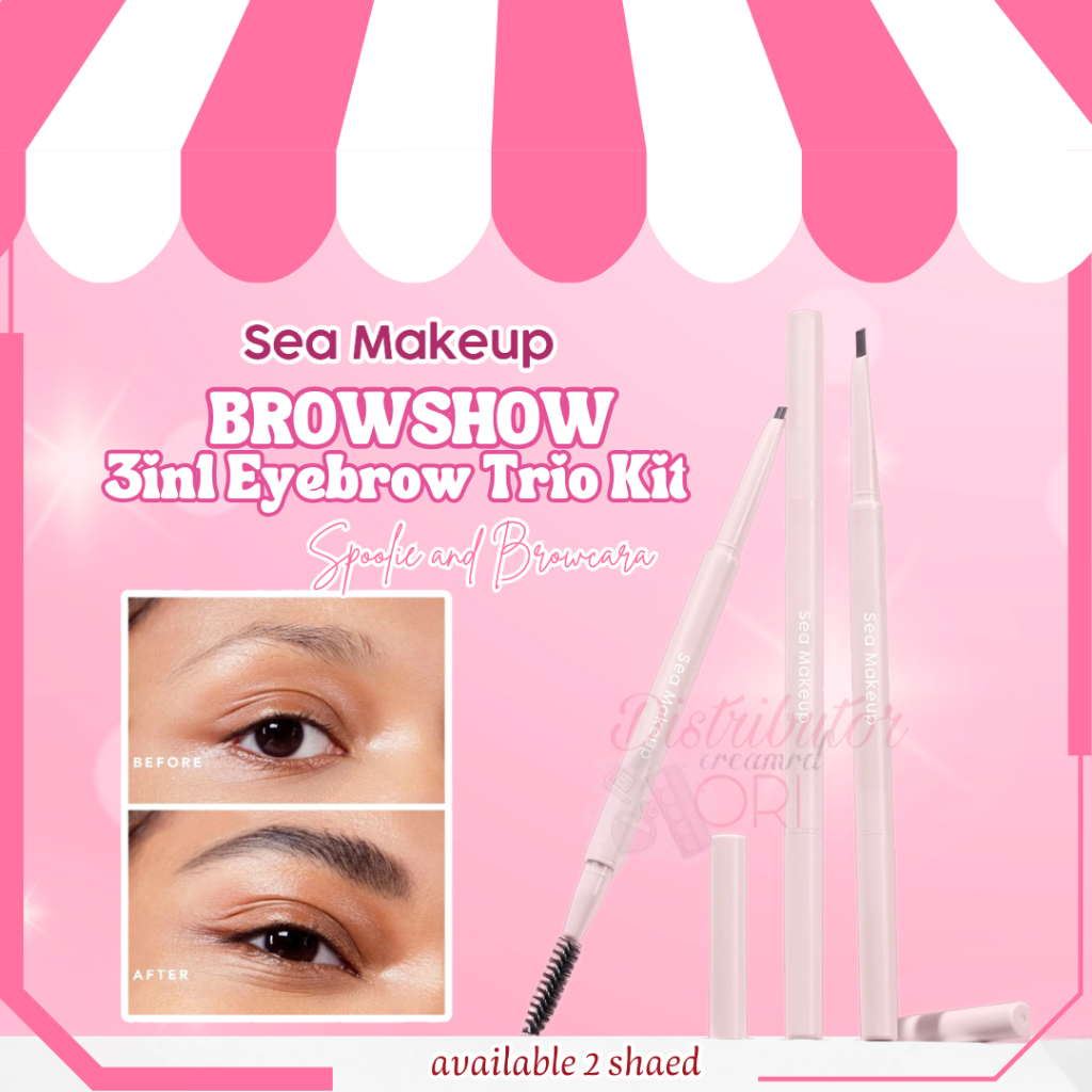 Jual Sea Makeup Browstage Micro Pencil 2in1 with Browstage and Spoolie ...