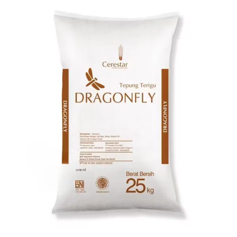 Jual TEPUNG TERIGU DRAGONFLY 25KG (KHUSUS INSTAN) | Shopee Indonesia