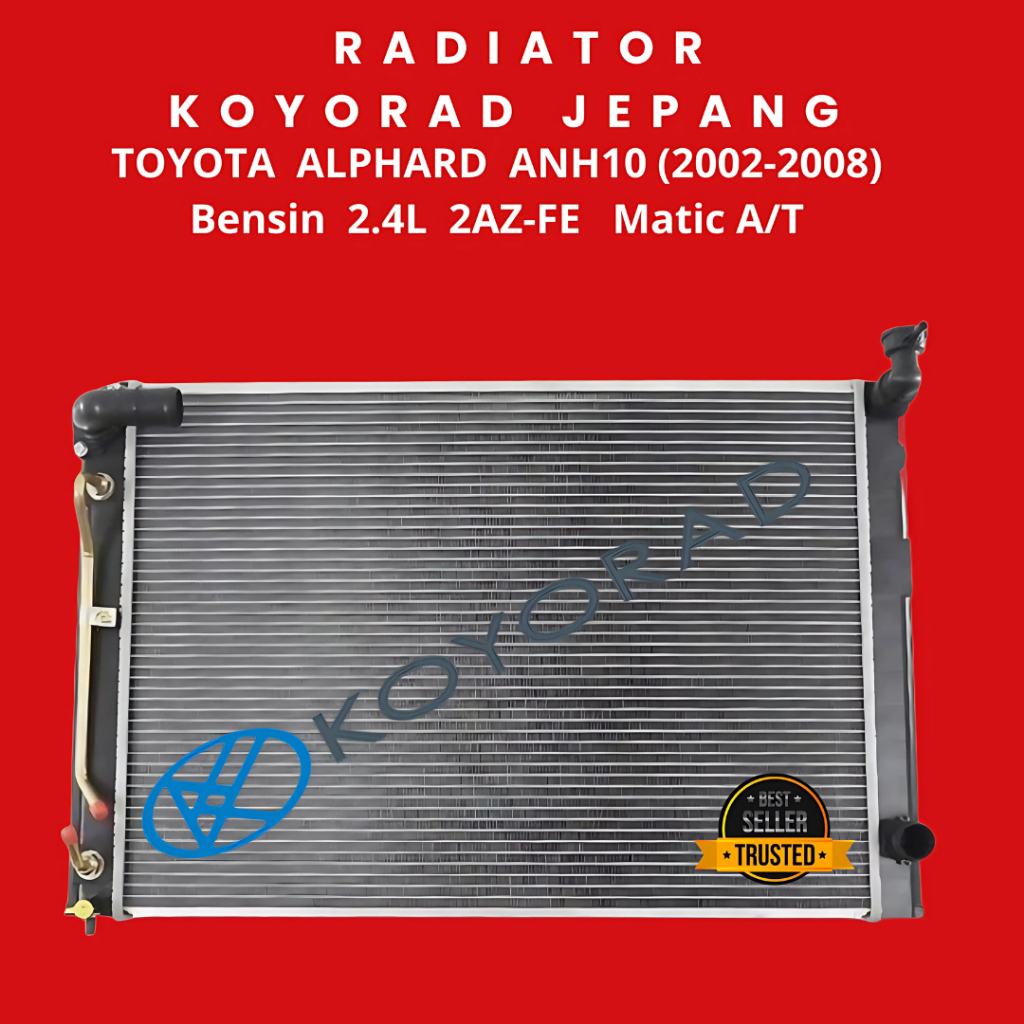 Jual Radiator Koyorad Jepang-Toyota New Alphard ANH20/Previa 2.400cc ...