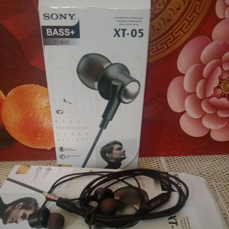 Jual Earphone Sony Xt 15+ mic X-tra bass | Shopee Indonesia