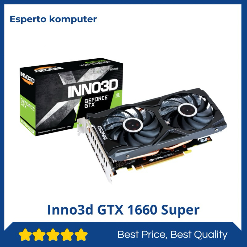 Jual VGA INNO3D GTX 1660 SUPER 6GB GDDR6 Fullset Normal Tested | Shopee ...
