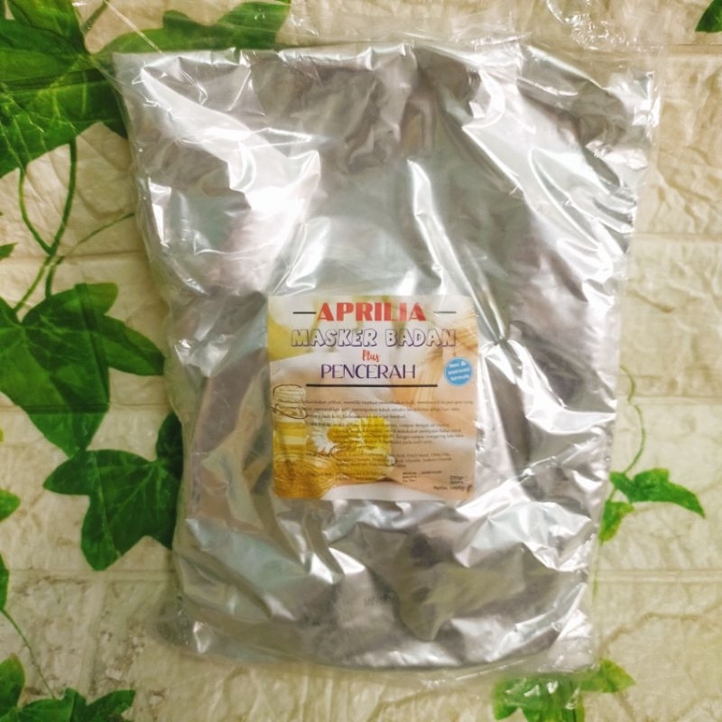 Jual APRILIA MASKE BADAN PLUS PENCERAH BODY MASK UNTUK SALON SPA MASKER ...