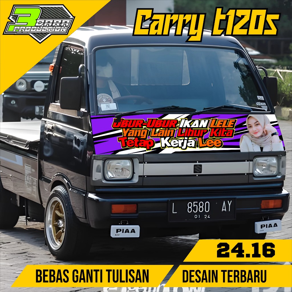 Jual Stiker Kabin Depan Carry T120S Desain Terbaru Simpel Keren Stiker ...