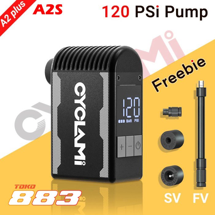 Jual CYCLAMI Mini Electric BIKE PUMP Pompa Sepeda Mini Elektik bisa 120 ...