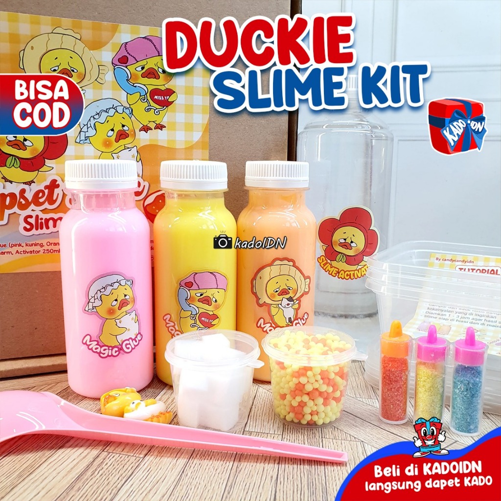 Jual Mainan Slime Kit UPSET DUCK by kadokado.idn | Shopee Indonesia