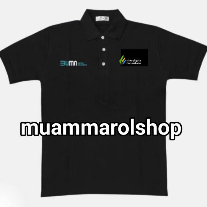 Jual kaos polo bumn sinergi gula nusantara bodir | Shopee Indonesia