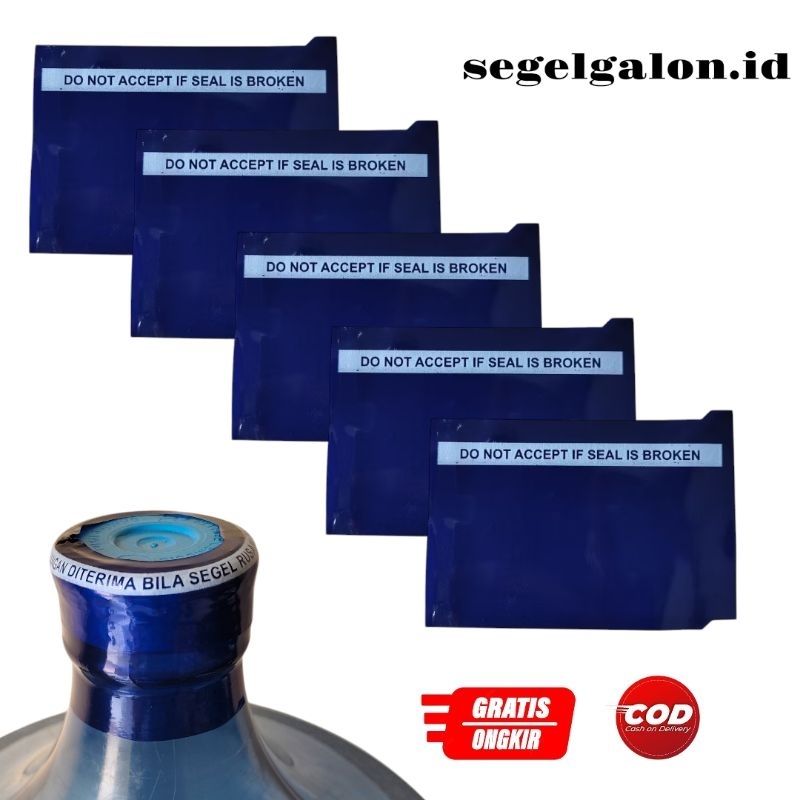 Jual Segel Galon Polos Biru Dongker / Navy (Jangan Diterima Bila Segel ...