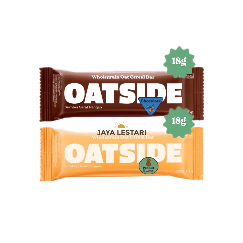 Jual Oatside Wholegrain Oat Cereal Bar (18g) (2 Varian Rasa) | Shopee ...