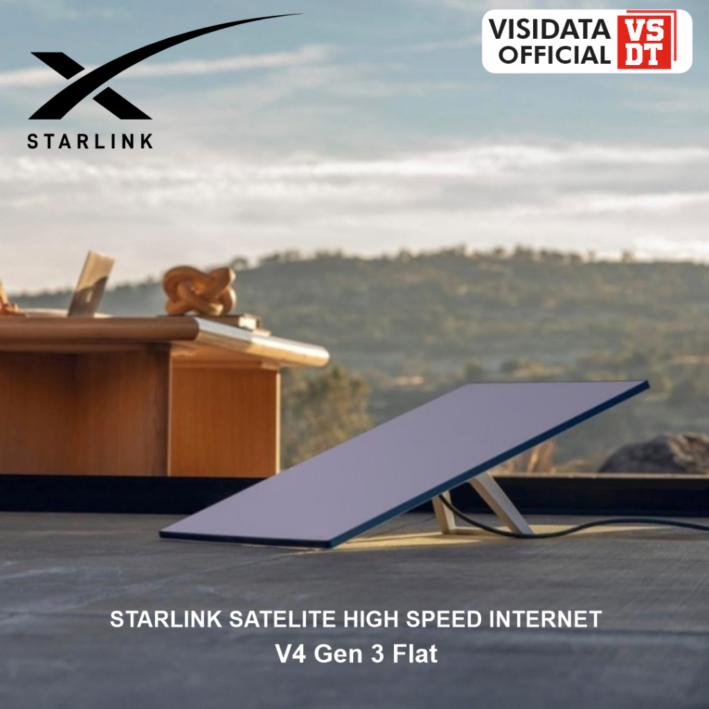 Jual STARLINK Standart Kit V4 FLAT GEN 3 System Satelite High Speed ...