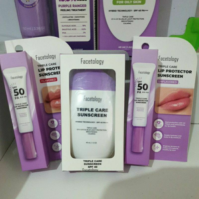 Jual [ FREE GIFT ] Lip PROTECTOR SUNSCREEN + Triple Care Sunscreen SPF ...