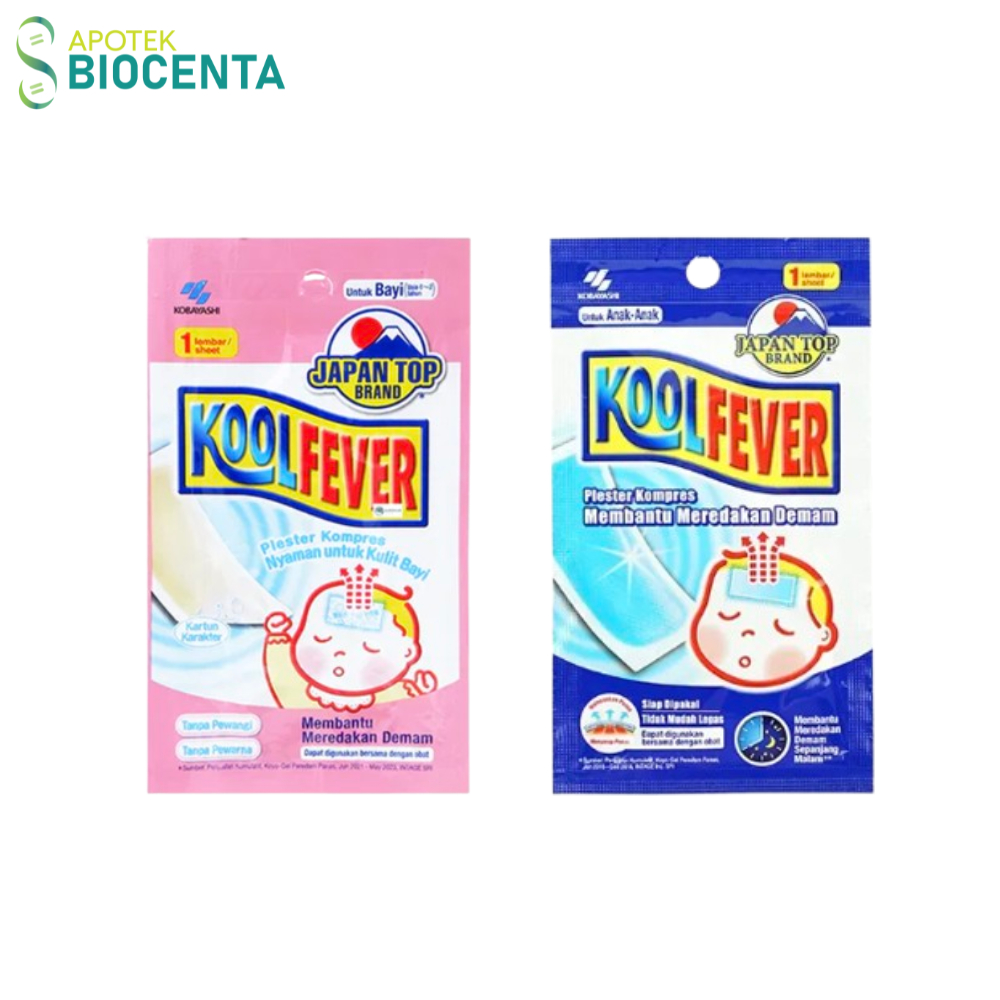 Jual Kool Fever Plester Kompres Demam Lembar | Shopee Indonesia