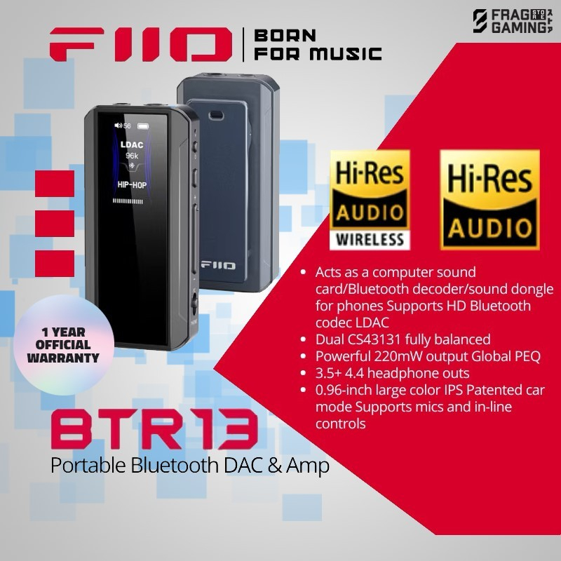 Jual Fiio BTR13 / BTR 13 Portable Bluetooth DAC and Headphone Amplifier ...