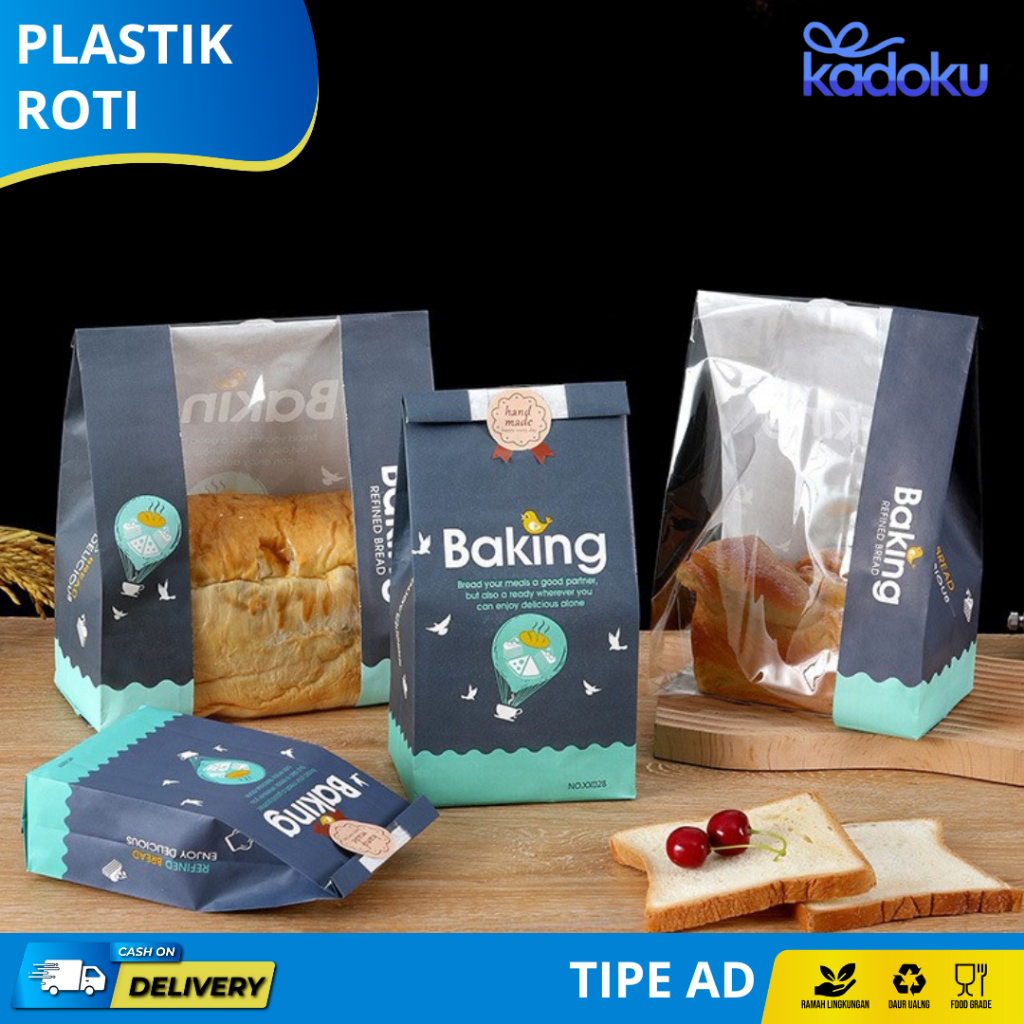 Jual Plastik roti tawar / Plastik bungkus roti / Toast bag / Plastik ...