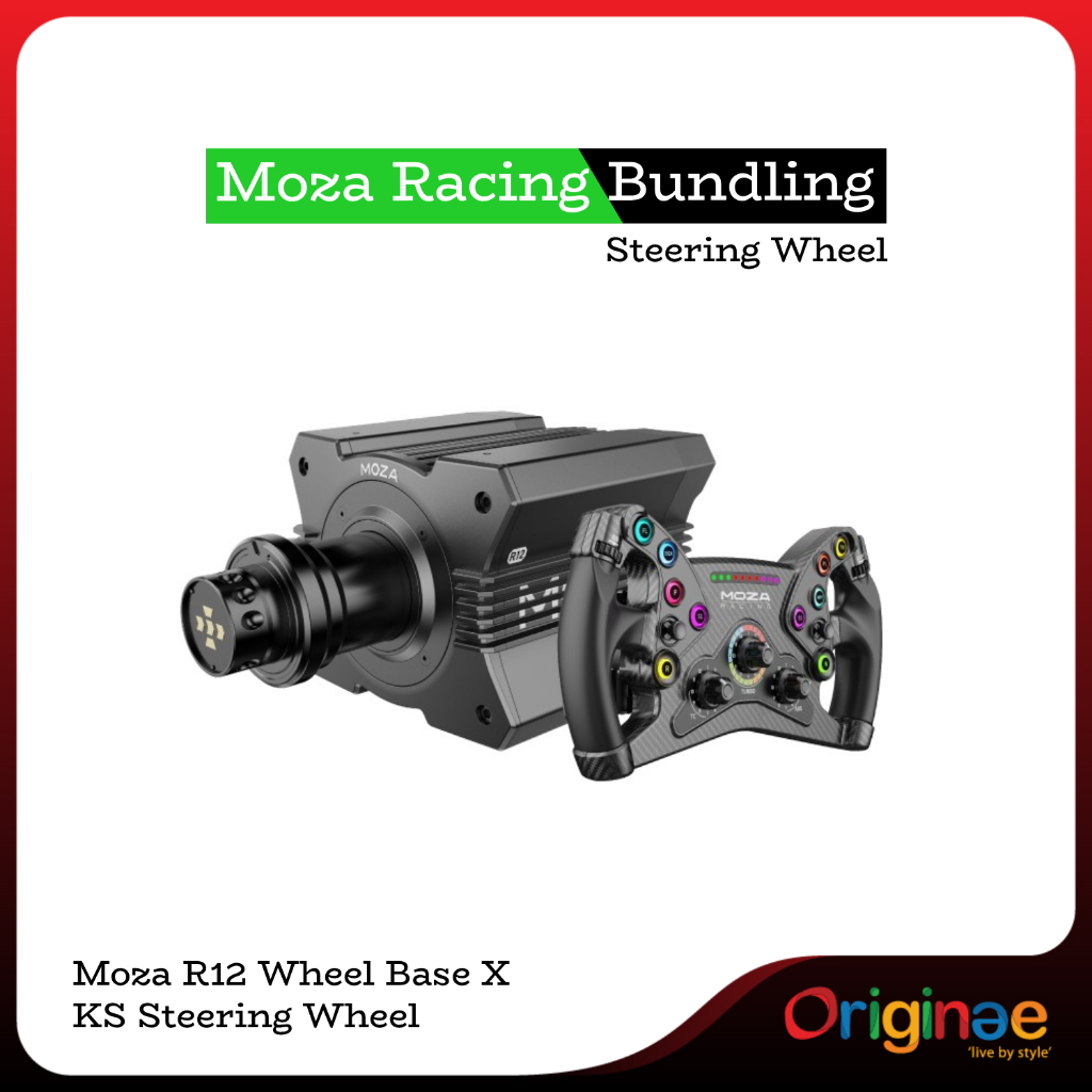 Jual MOZA Racing R12 Wheel Base with KS Open Steering Wheel - Racing ...