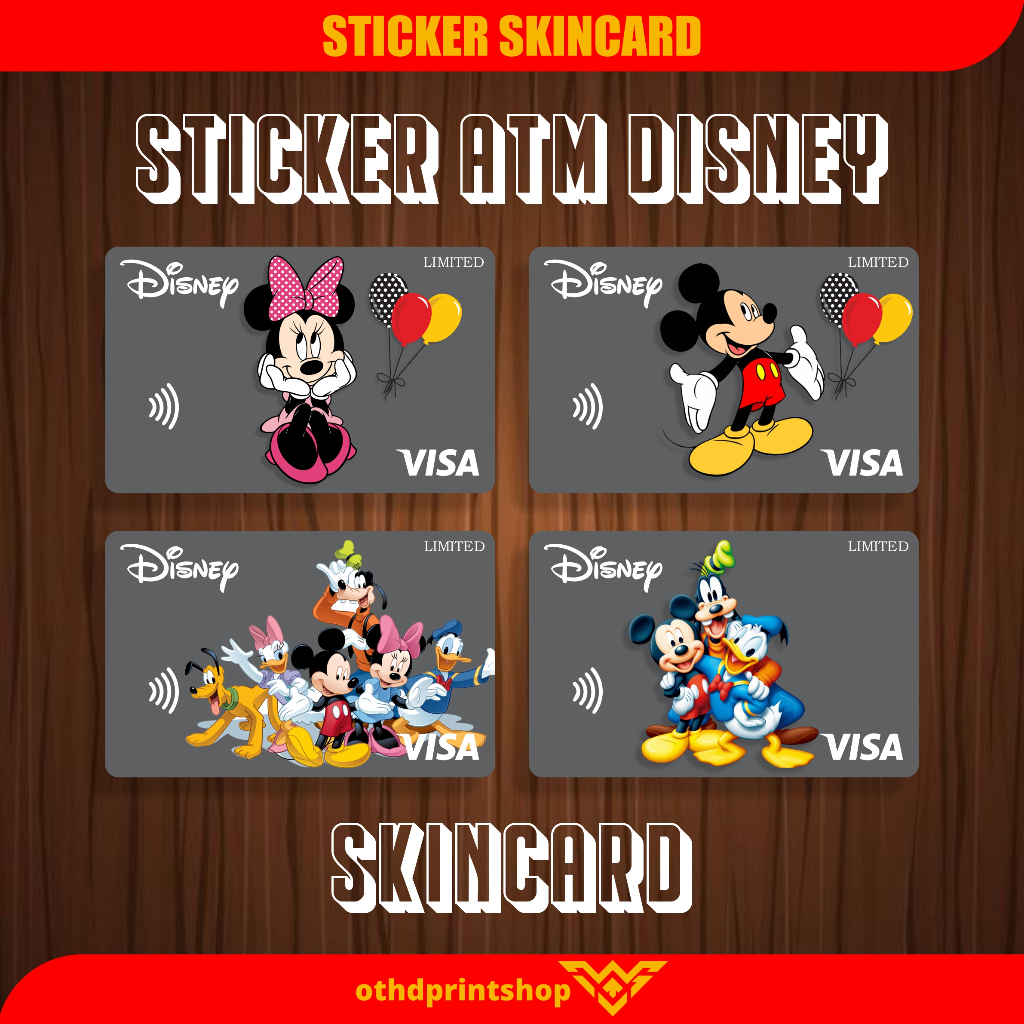 Jual Stiker Kartu Atm Sticker Skincard Garskin Disney Micky Mouse ...