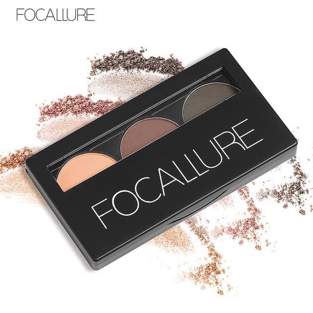 Jual (READY STOCK) Focallure Eyebrow Eye brow Powder 3 Color Pallete ...