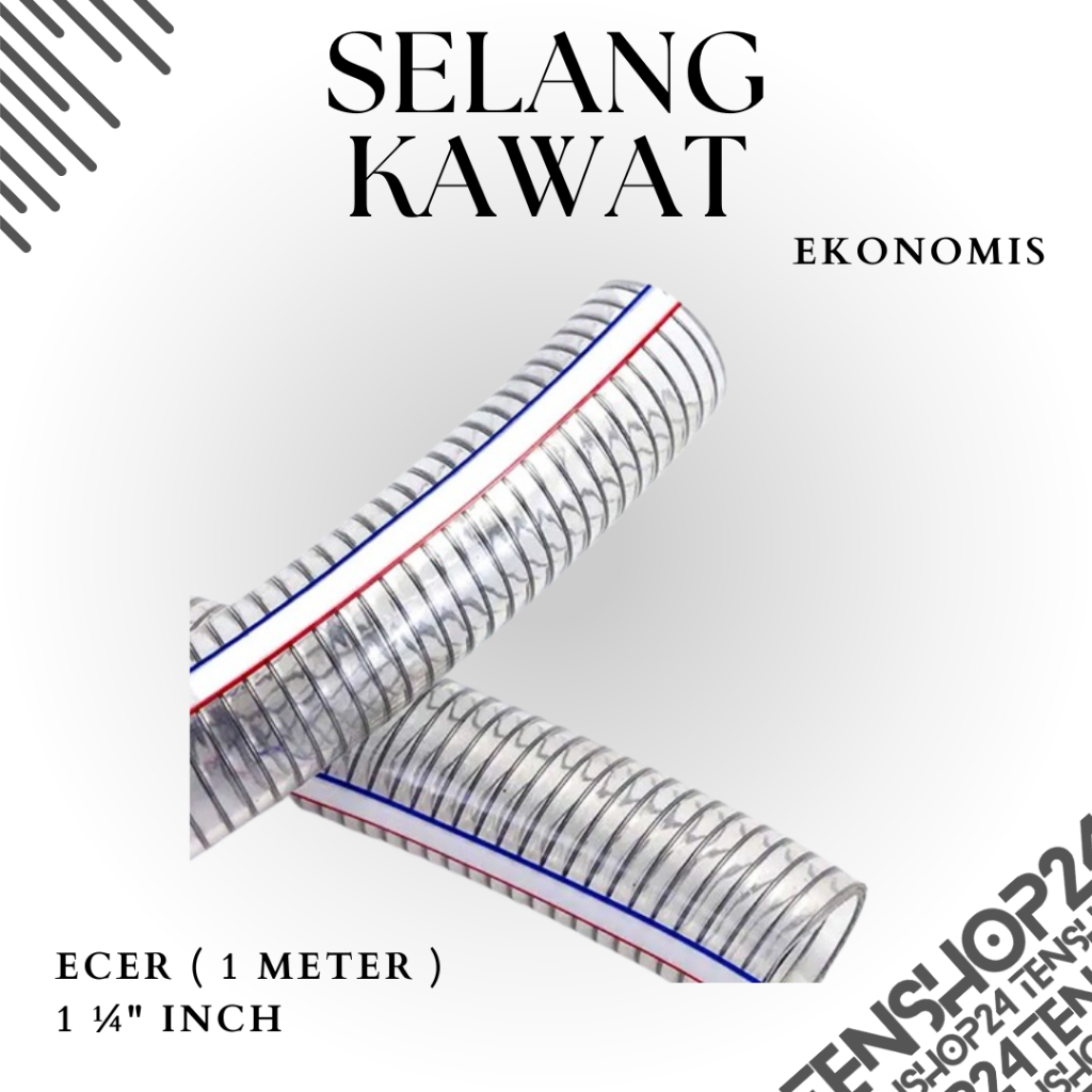 Jual Selang Kawat Spiral 1 1/4" inch EKONOMIS Jual Per Meter Selang Air ...
