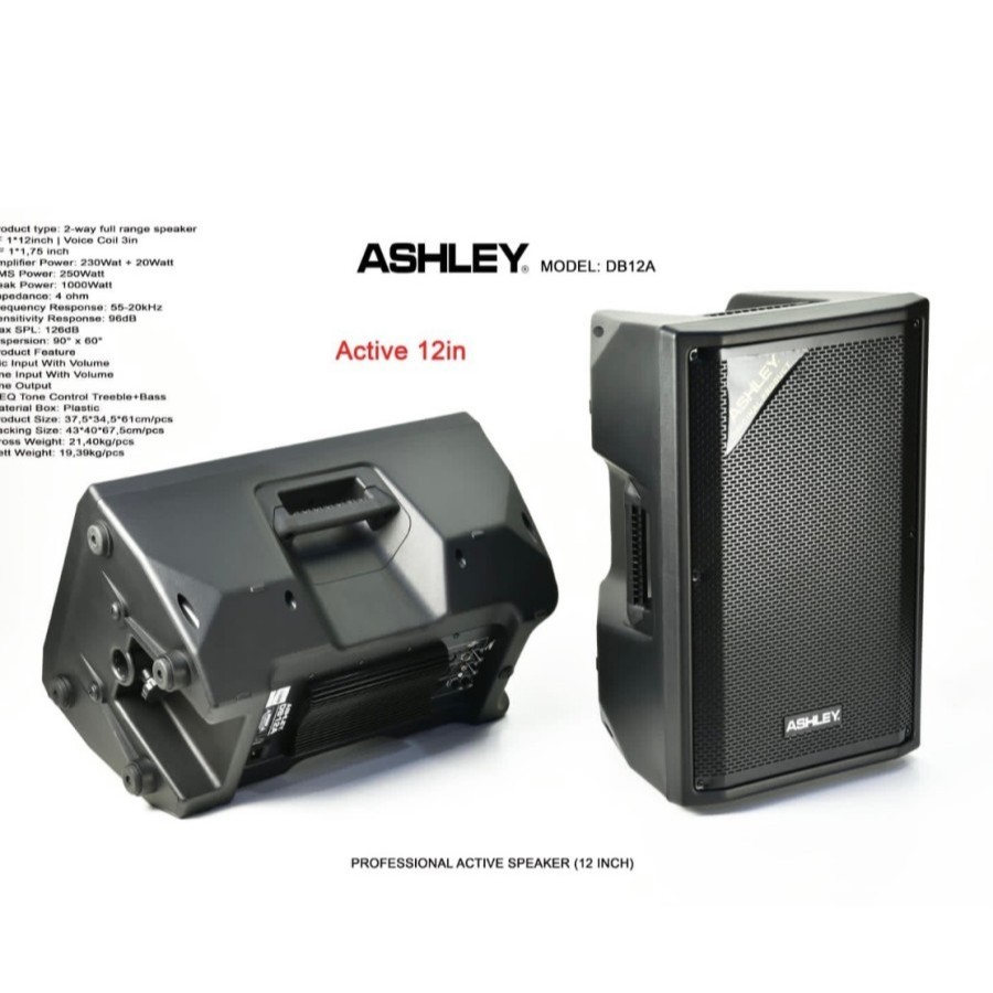 Jual Speaker AKTIF Monitor Ashley Db12A db 12A 12 Inch A 250 watt ...