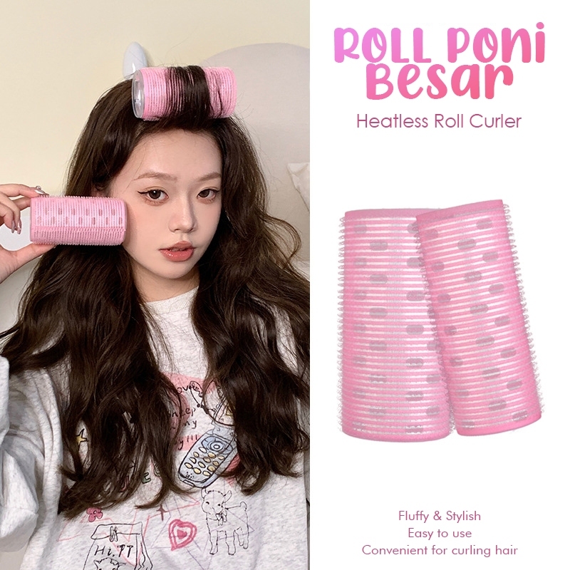 Jual Roll Poni Besar, Roll Rambut Velcro Tanpa Jepitan, Alat Keriting ...