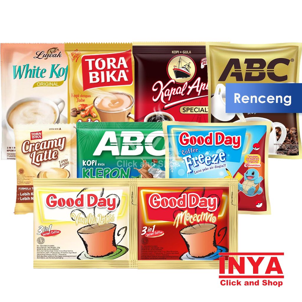 Jual Kopi Kemasan All Variant Sachet- Kopi Instan - Coffee | Shopee ...