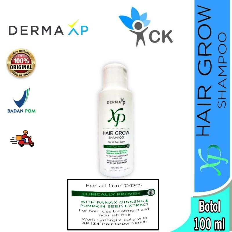 Jual DERMA XP HAIR GROW HAIRGROW SHAMPOO 100 ML shampoo pencegah rambut ...