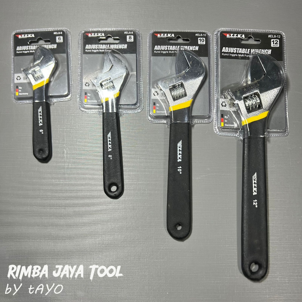 Jual ELLKA Kunci Ingris / Inggris / Press - Adjustable Wrench 6" 8" 10 ...