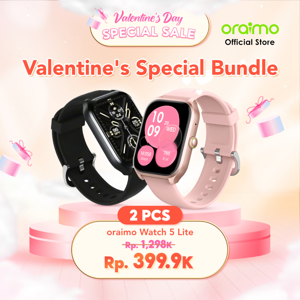 Jual (NEW LAUNCHING) oraimo Watch 5 Lite Smartwatch OSW-804 Jam Tangan ...