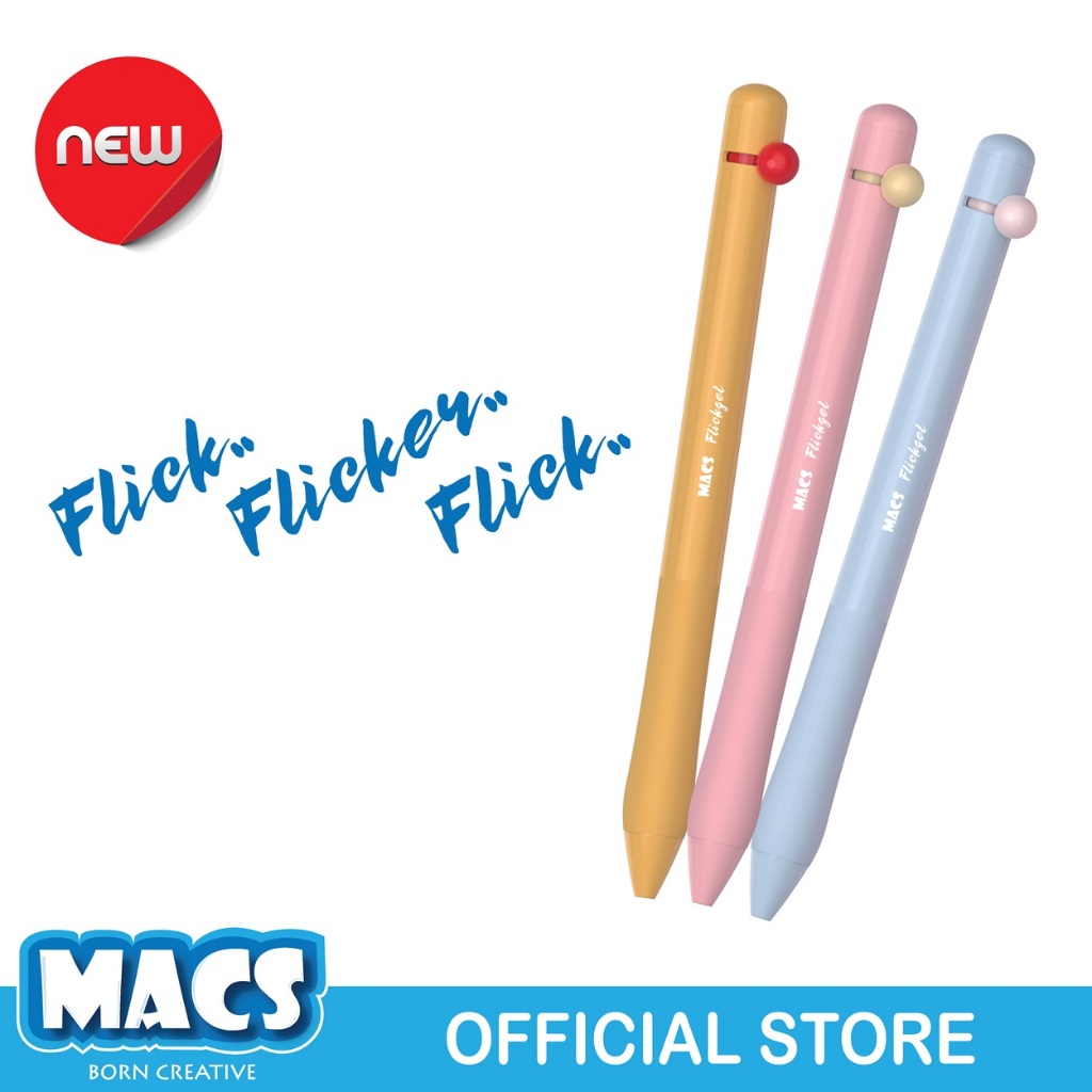 Jual MACS Flick Gel Pen / Pulpen | Shopee Indonesia