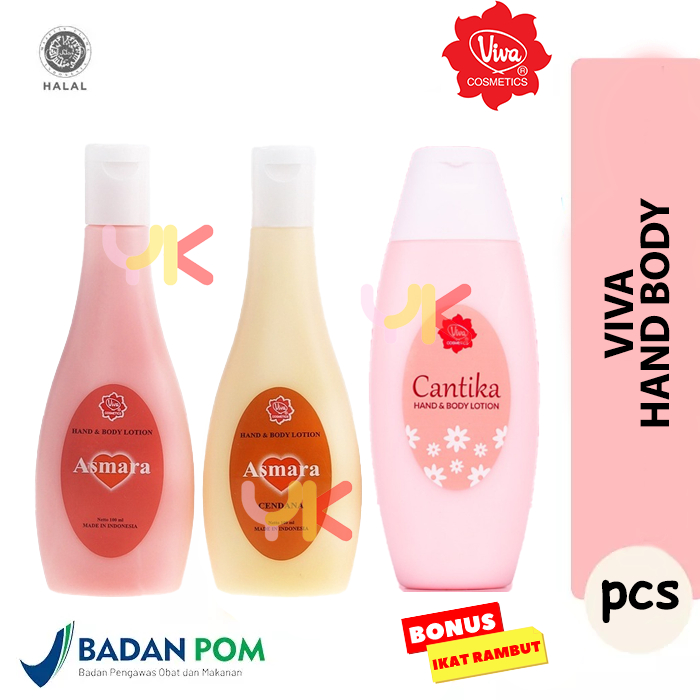 Jual VIVA Hand & Body Lotion Asmara / Cendana / Cantika 100ml Original ...