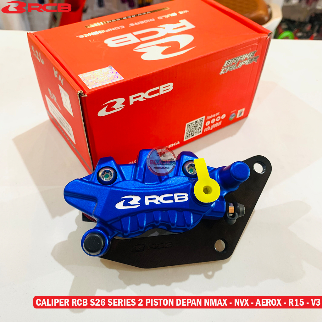 Jual Kaliper Caliper RCB Type S26 Series 2 Piston Depan NMAX NVX AEROX R15 - V3 Kaliper Racing ...