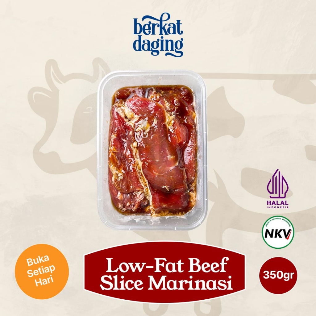Jual Slice Beef Marinasi Low Fat - 350gr Daging + Bumbu Teriyaki ...