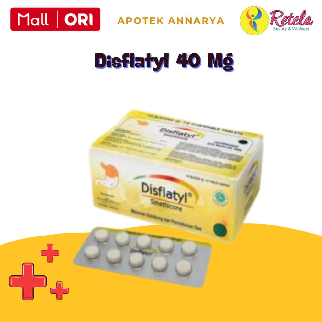 Jual Disflatyl 40 MG 1 Strip 10 Tablet / Obat Kembung / Obat Kembung ...