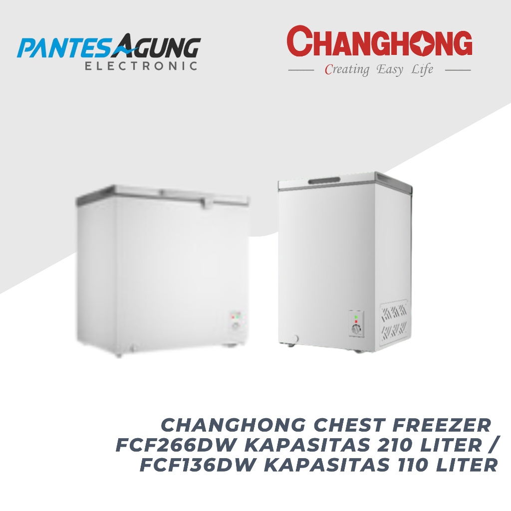 Jual Changhong Chest Freezer FCF266DW Kapasitas 210 Liter / FCF136DW ...