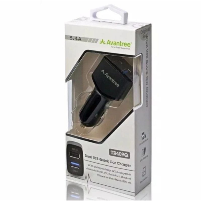 Jual Avantree car charger 2 usb output fast charging ( TR409Q ...