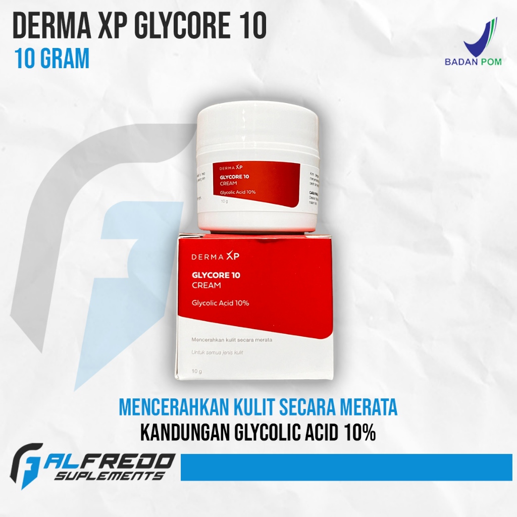 Jual Derma XP Glycore 10 Glycolic Acid 10% Cream 10 Gram Krim Pencerah ...