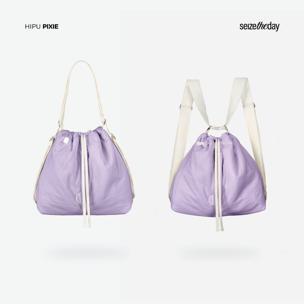 Jual Dual-Color Seize The Day Totepack Unisex "Hipu PIXIE" Versatile 3 ...